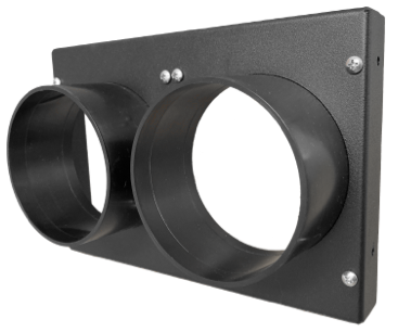 4” Double Face Plate, w/Hose Adapters for Air Handler