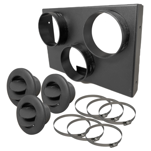 3" Triple Faceplate Kit For Hot Air Distribution